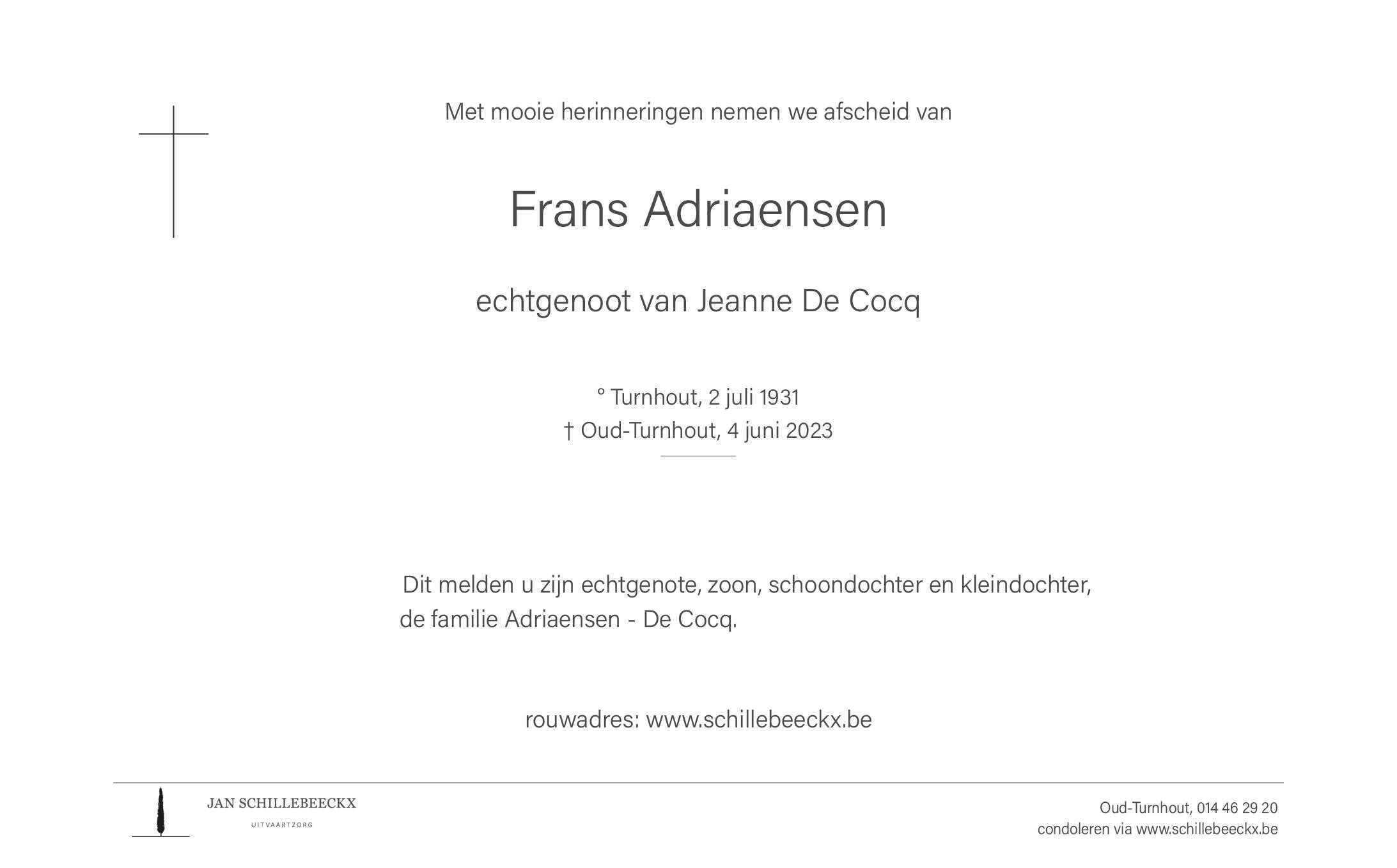 Rouwberichten | Uitvaartzorg Schillebeeckx