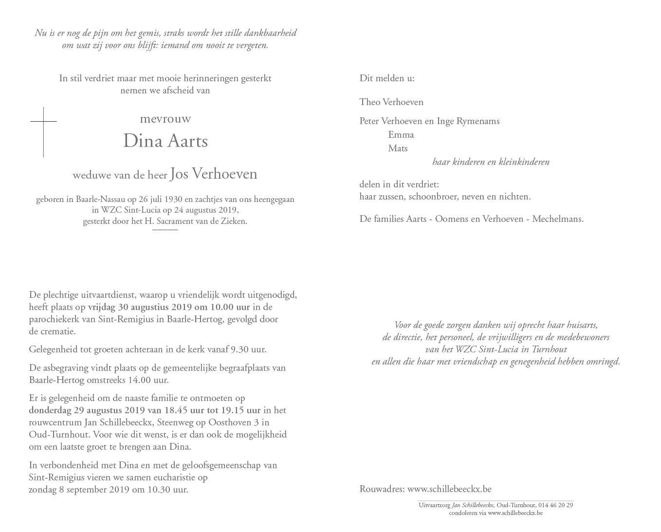 Rouwberichten | Uitvaartzorg Schillebeeckx