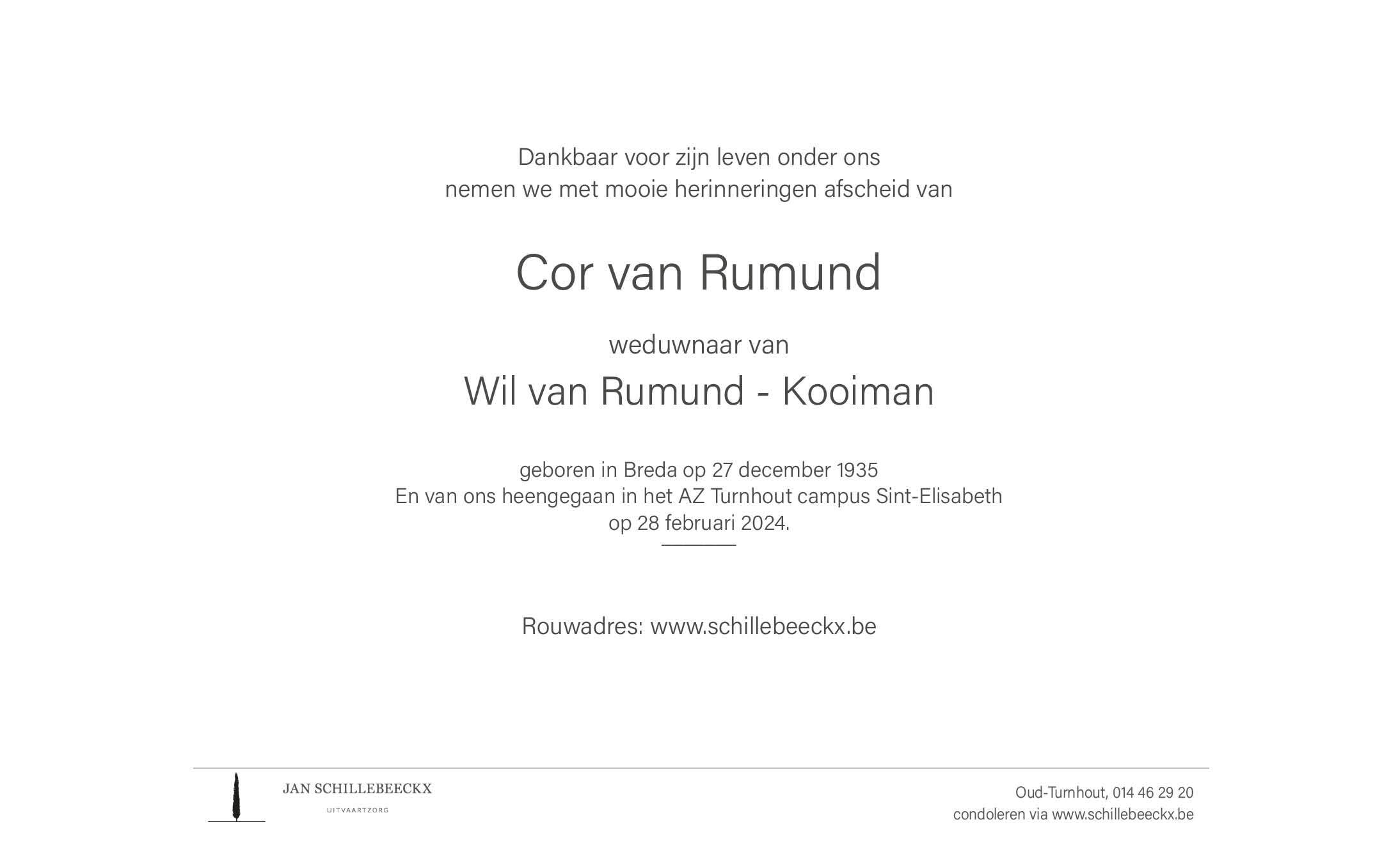 Rouwberichten | Uitvaartzorg Schillebeeckx